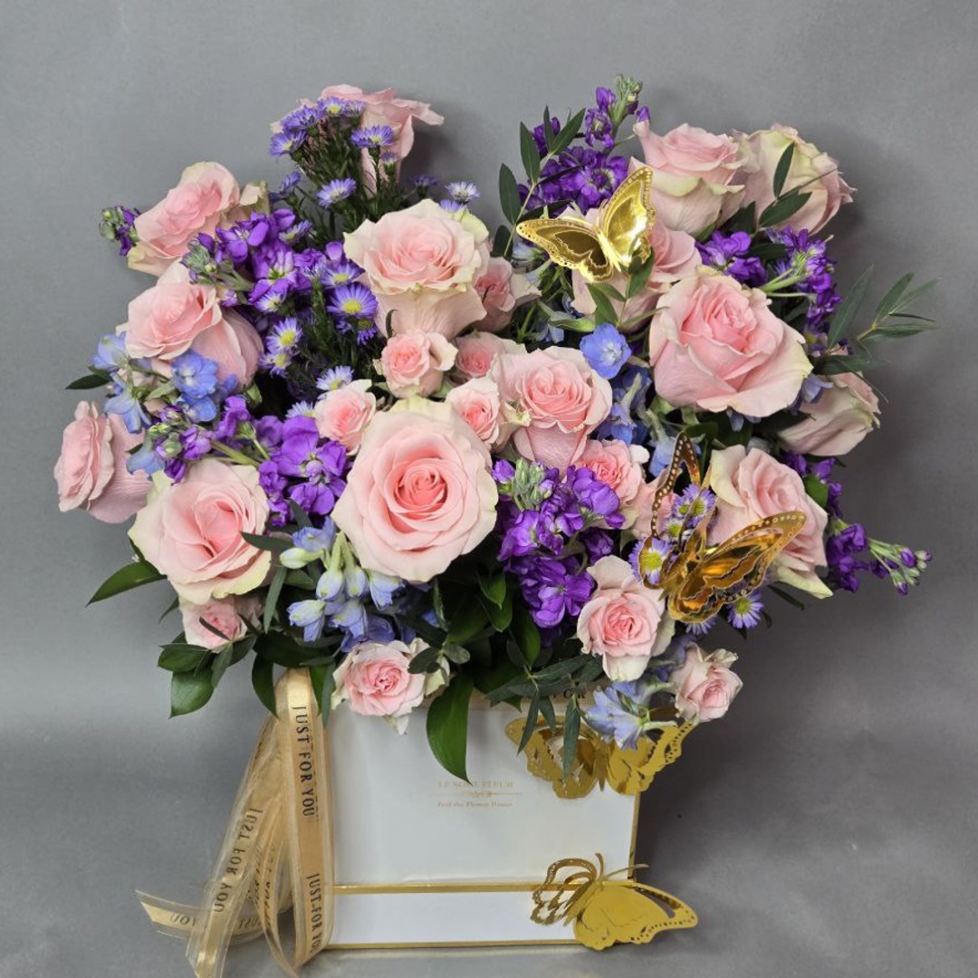 Graceful butterfly flower arrangement